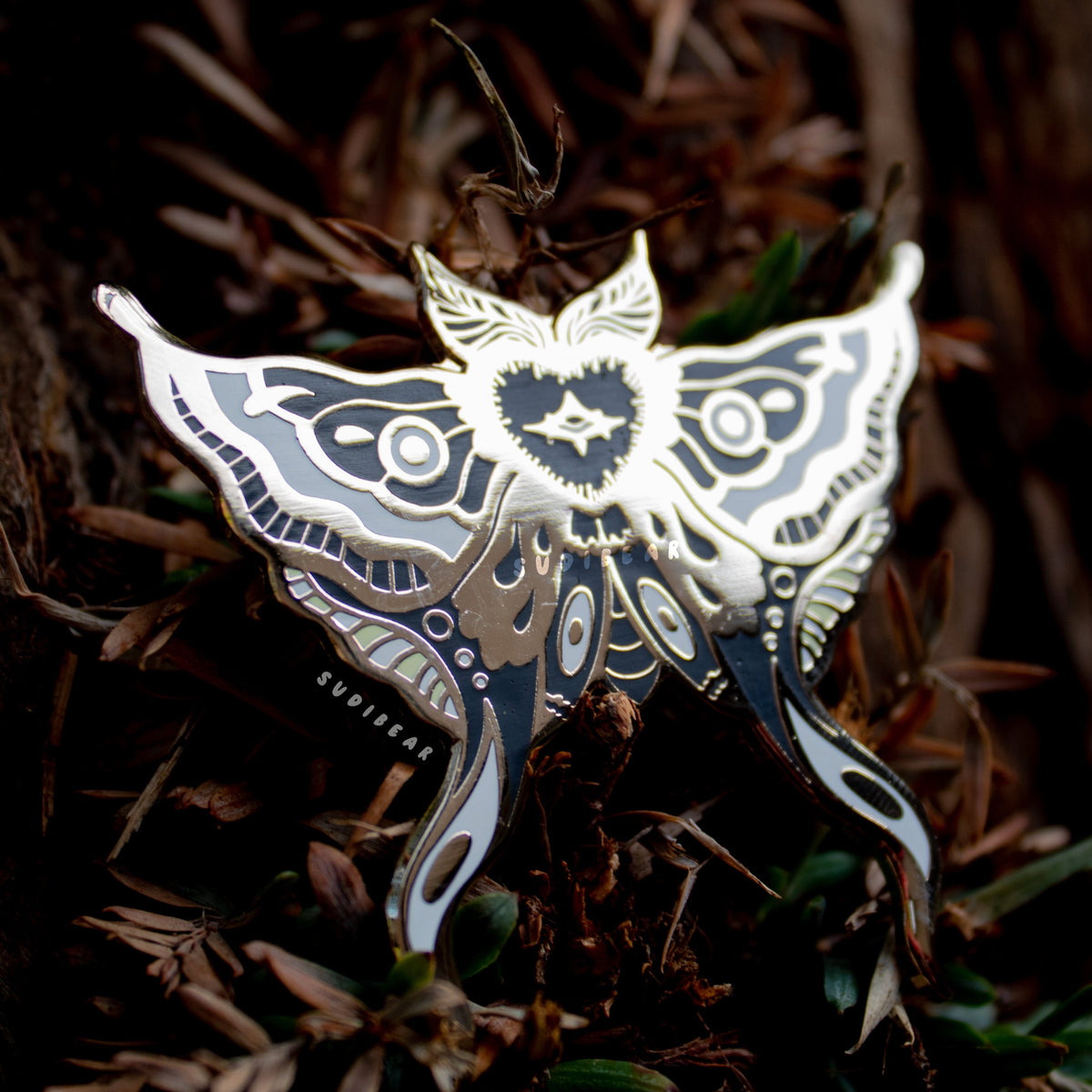 Jumbo Lunar Eclipse Hard Enamel Pin | SudiBear