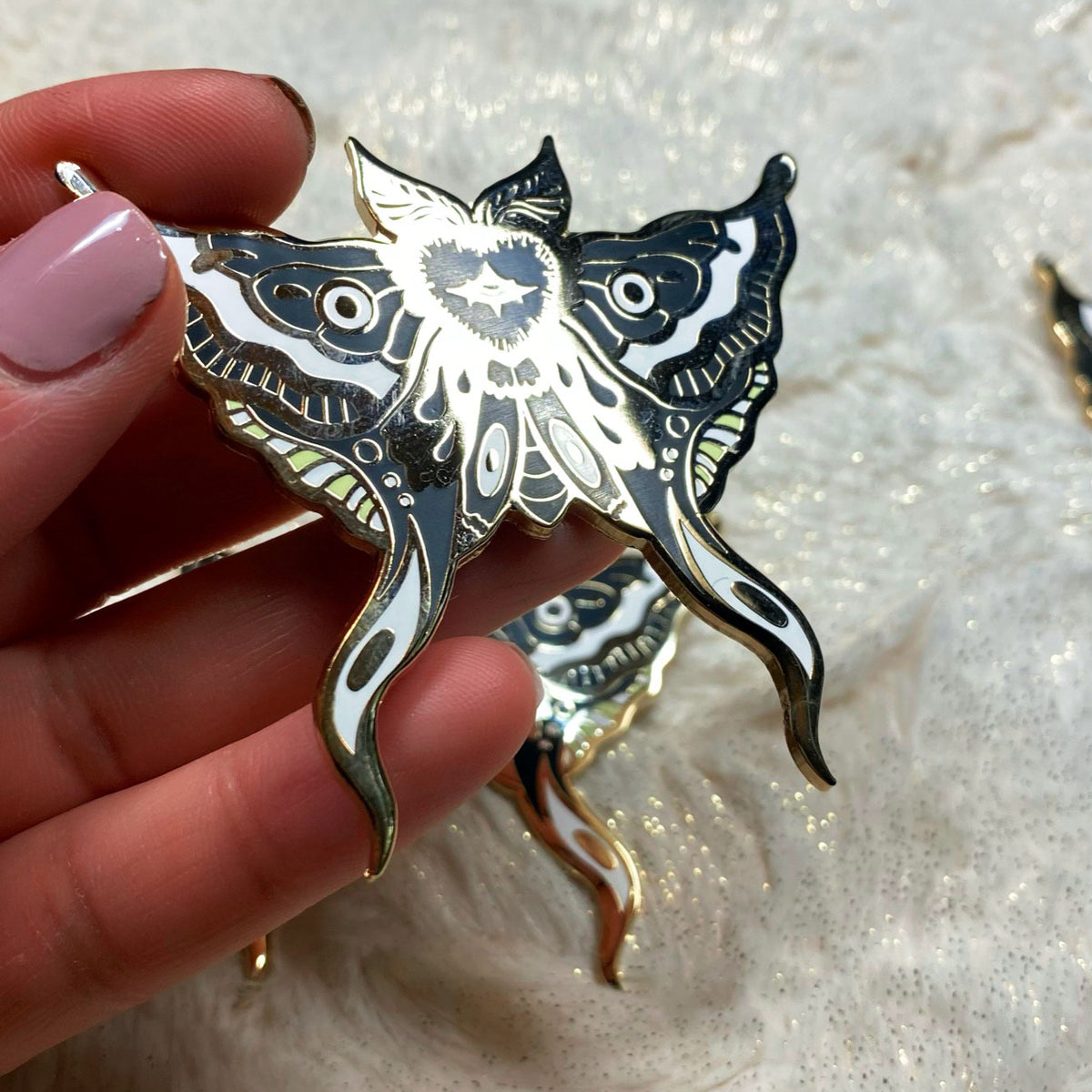 Jumbo Lunar Eclipse Hard Enamel Pin | SudiBear